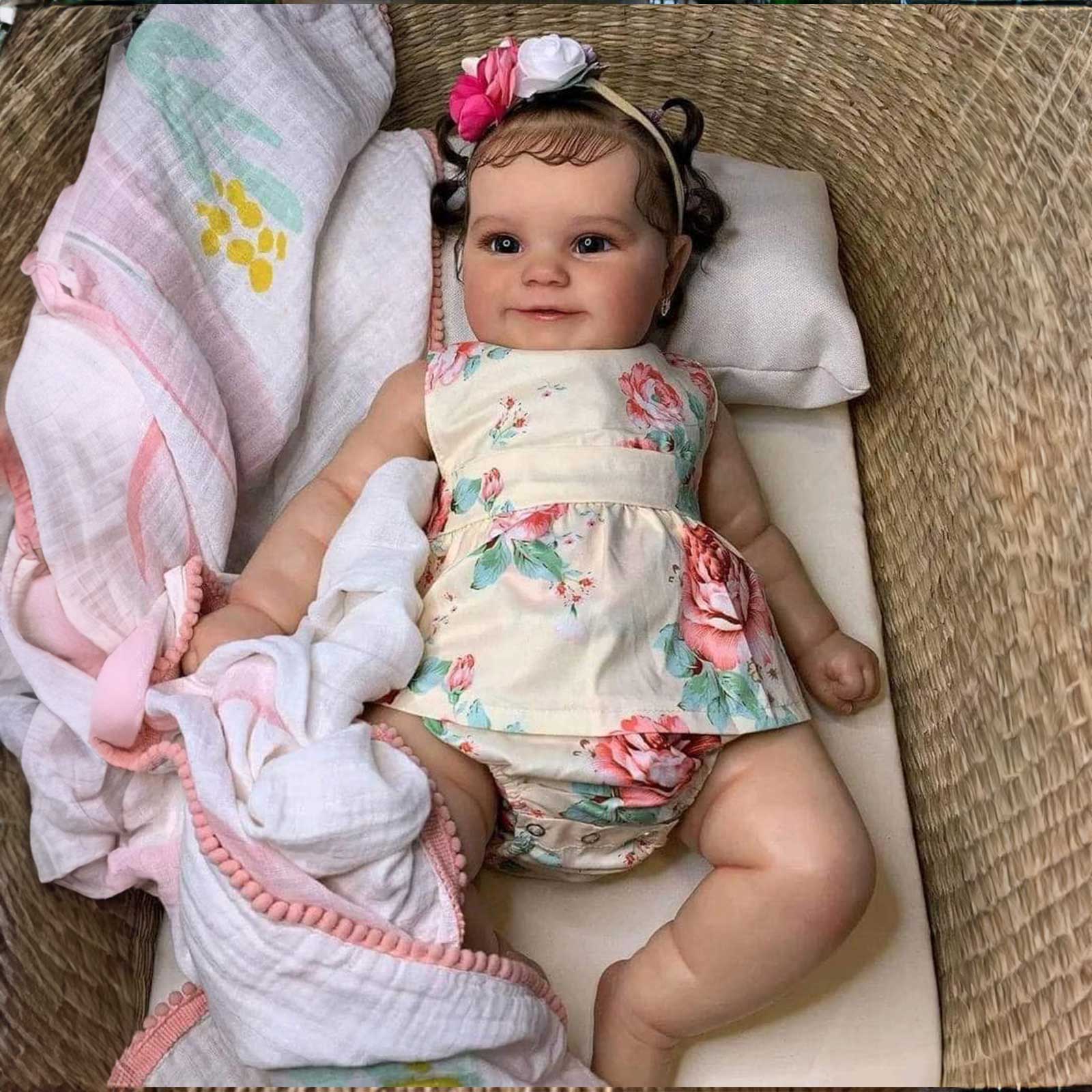 [Heartbeat Coos and Breath] 20" Reborn Toddler Realistic Baby Doll Girl ...
