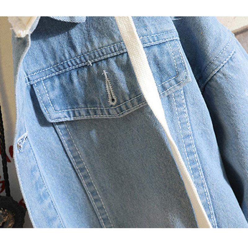 Demon Slayer: Kimetsu no Yaiba Stylish Hooded Denim Jacket