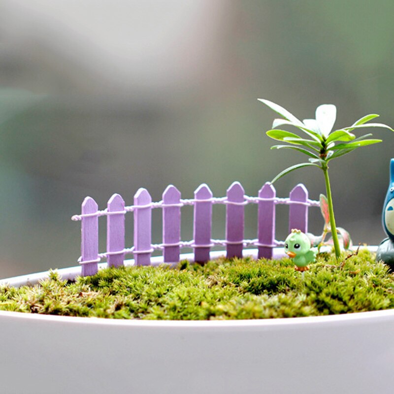 1 Pcs Mini Fence 10 Colors Popular Cute Home Decoration Microlands ...