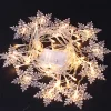 3.5-4m Christmas Snowflakes Led String Lights Flashing Curtain Light ...