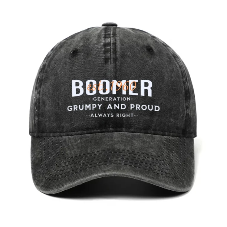 Custom Boomer Generation Unisex Hat EST Cap