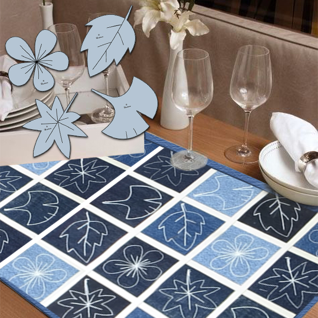 Leaf Pattern Sewing Template Set(4Pcs) – With Tutorial