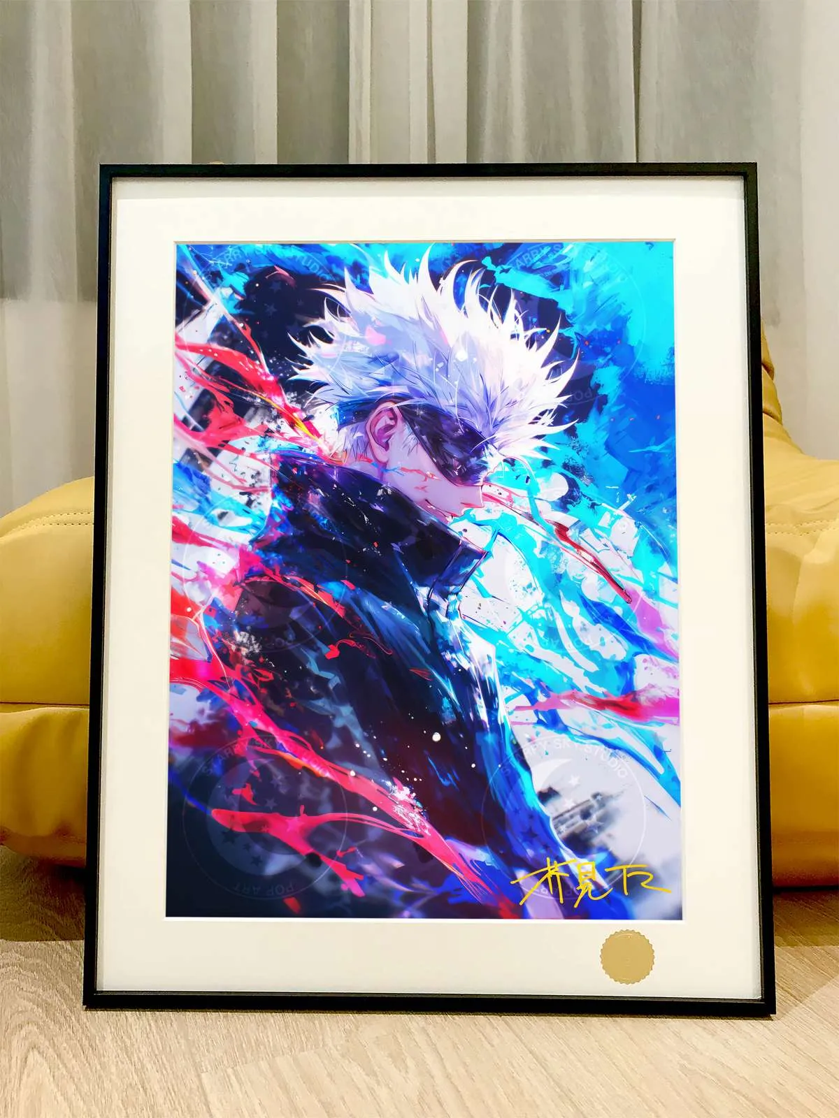 Colourful Ver. Satoru Gojo Decorative Painting - Jujutsu Kaisen ...