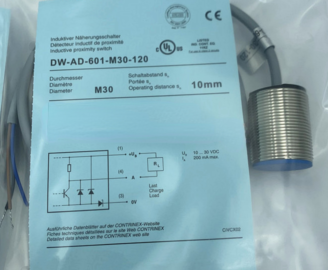 Inductive Proximity Switch DW-AD-601-M30-120 DC Three Wire PNP Normally ...