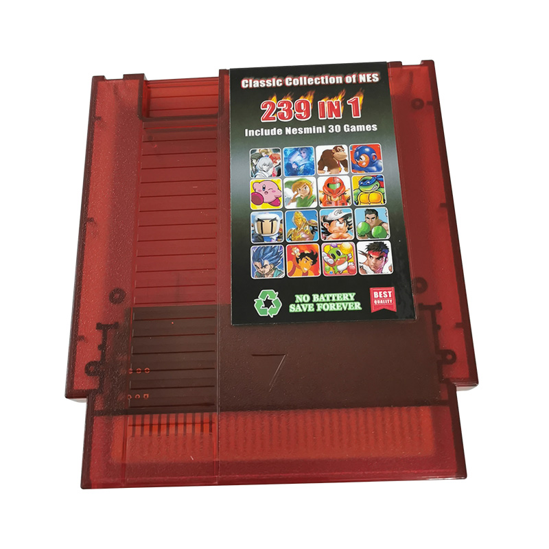 8 Bit Game Card - Super 239 in 1 Collection NES Cartridge Multicart for ...