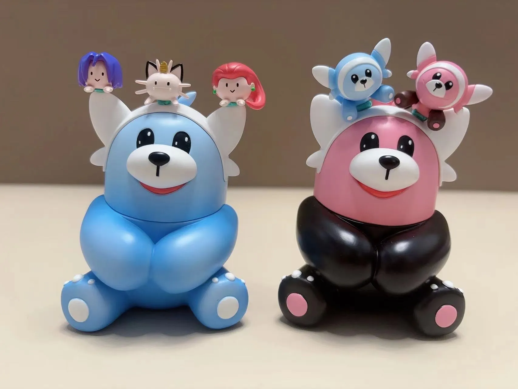 1/20 Scale World Zukan Evolution of Stufful Set - Pokemon Resin Statue ...