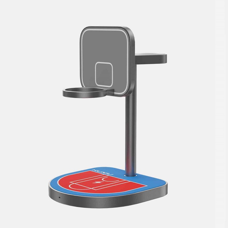 KUXIU X85 Creative 3-in-1 Basketball Magnetic Wireless Charger Adapts ...