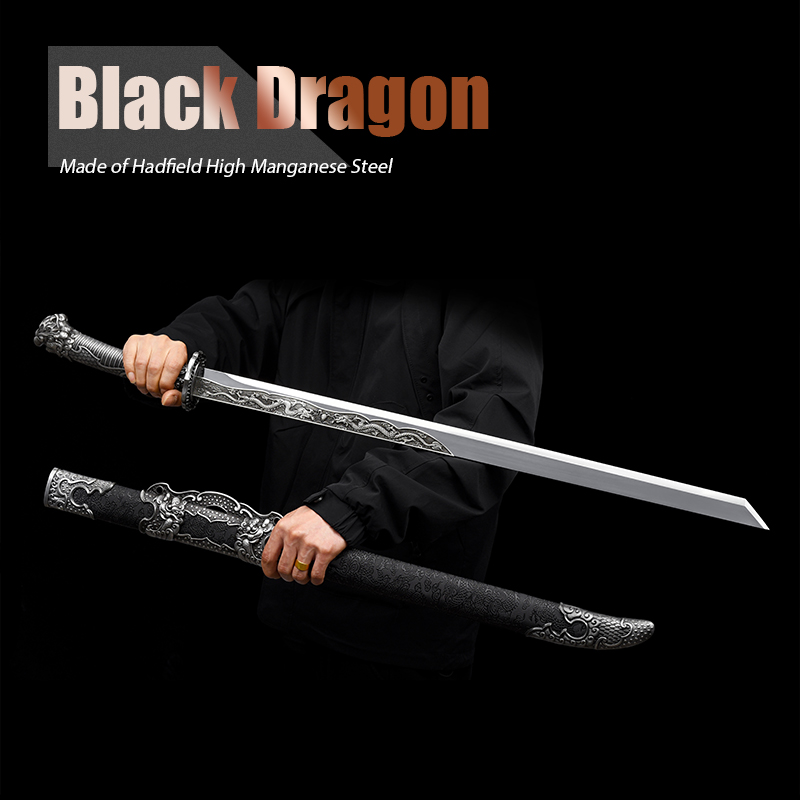 Handmade Chinese Sword ，named "Black Dragon" ，A type of Tang sword ...