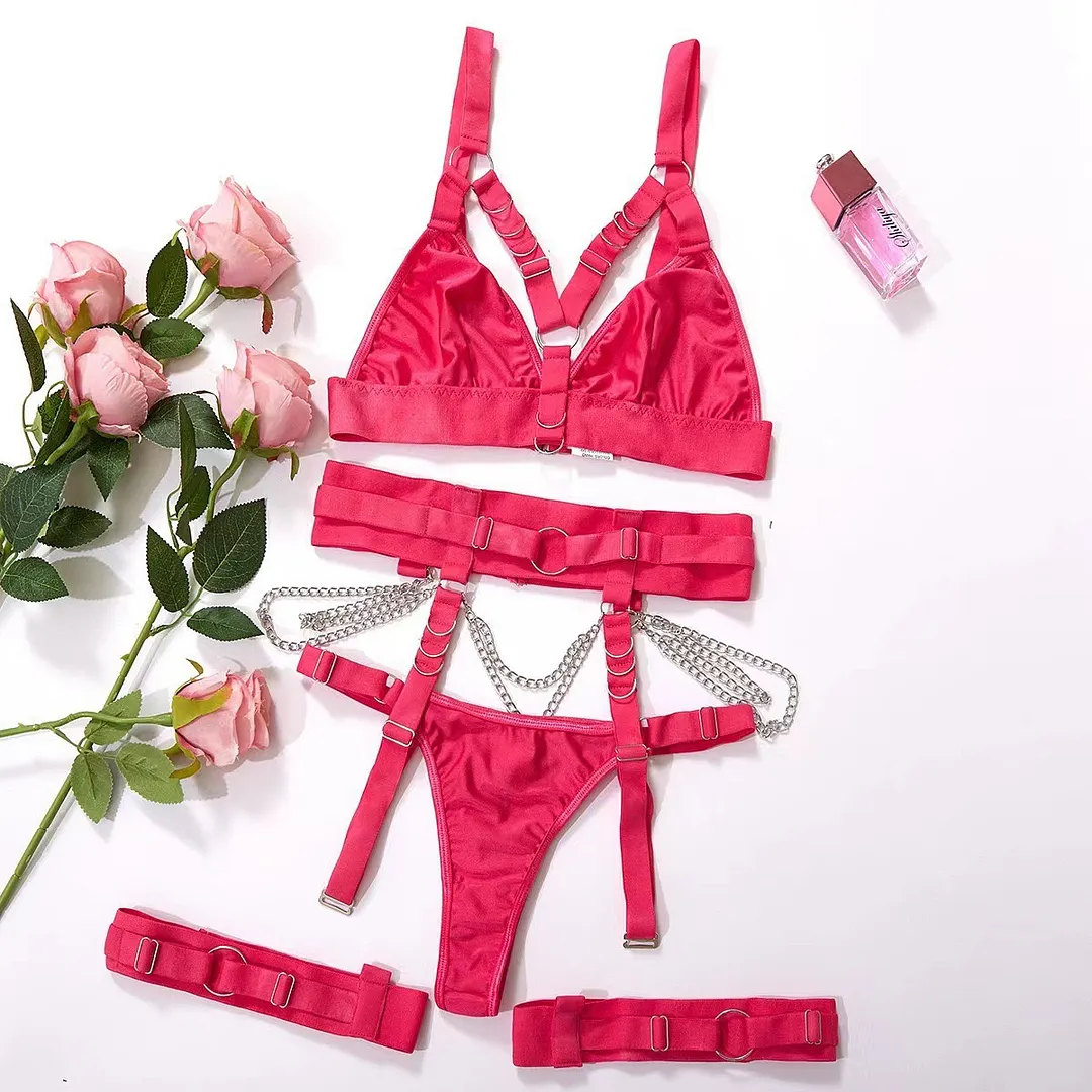 Uaang Sexy Bundled Waist-Sealed Leg Ring Adjustment Three-Piece ...
