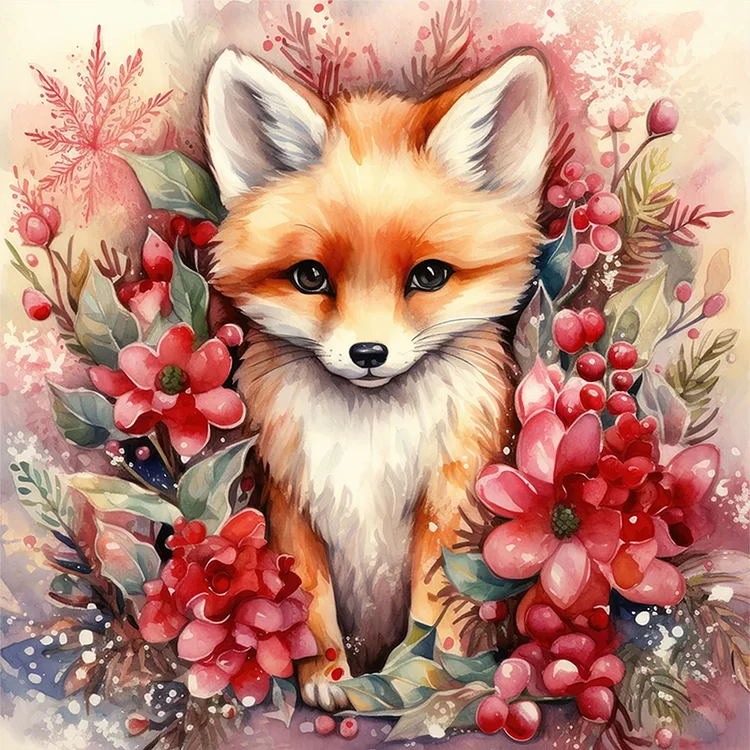 DIY Painting By Numbers | Fox in the Bush - 40cm*40cm