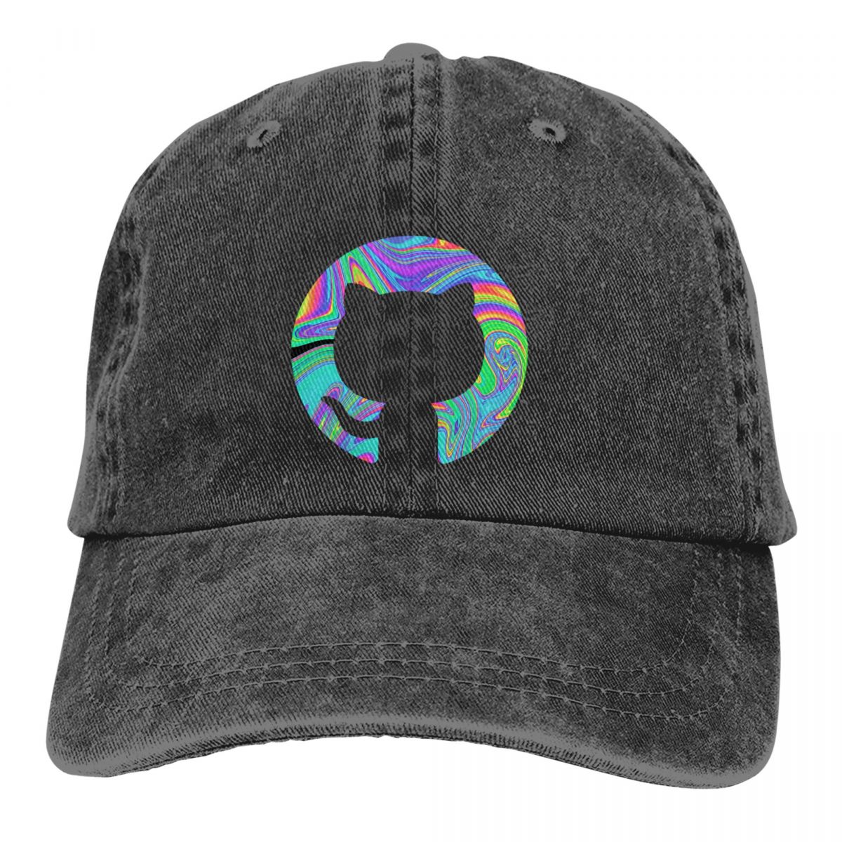 Psychedelic Github Baseball Caps Peaked Cap Python Linux Code Sun Shade ...