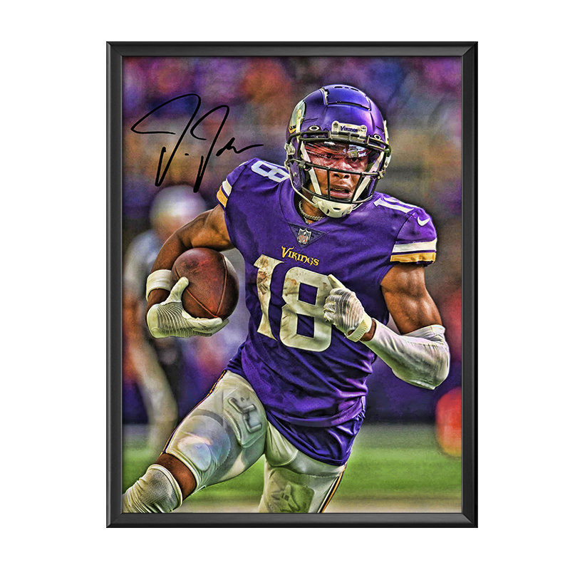 Justin Jefferson-Minnesota Vikings Poster Art Autographed