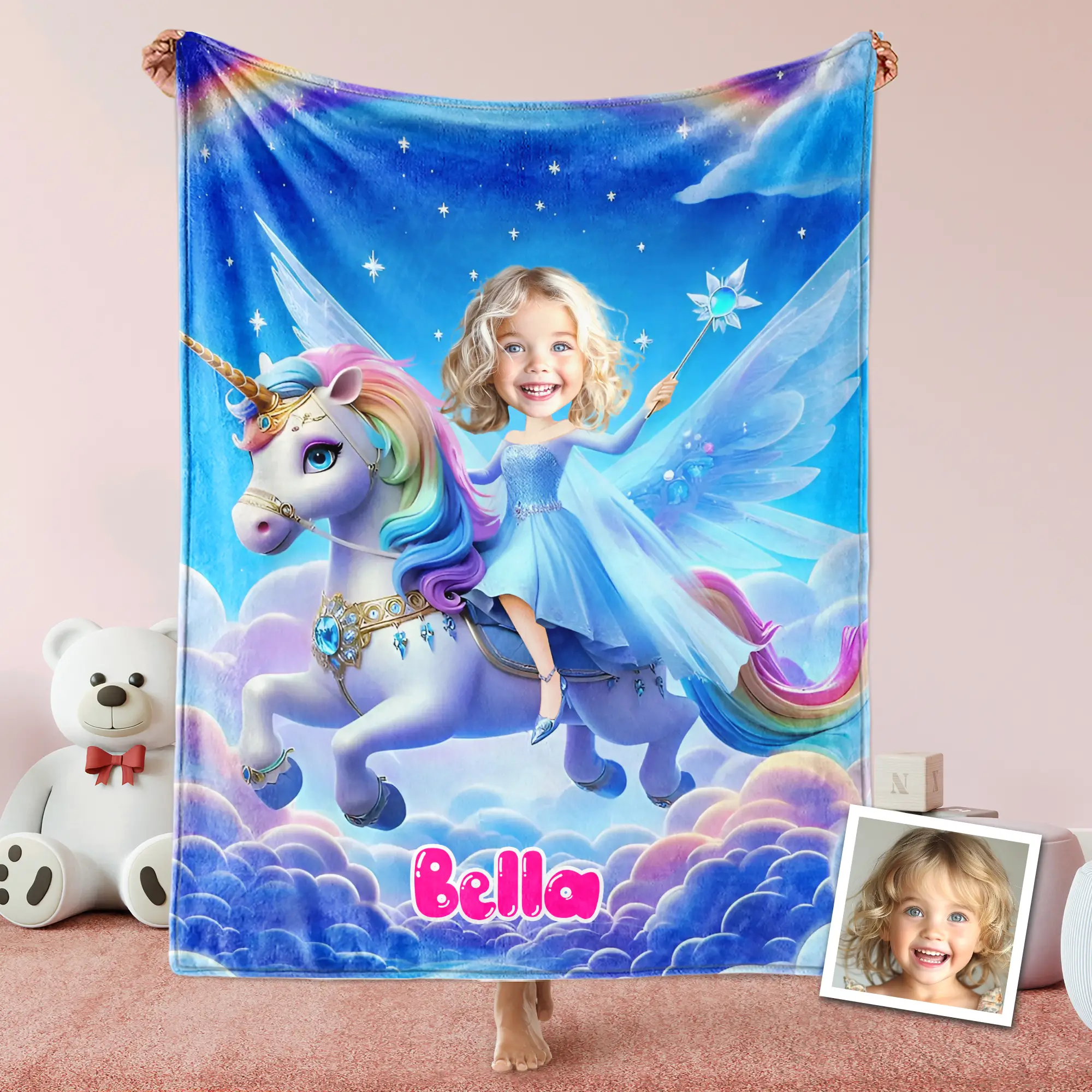 Custom Blankets Personalized Princess Blanket