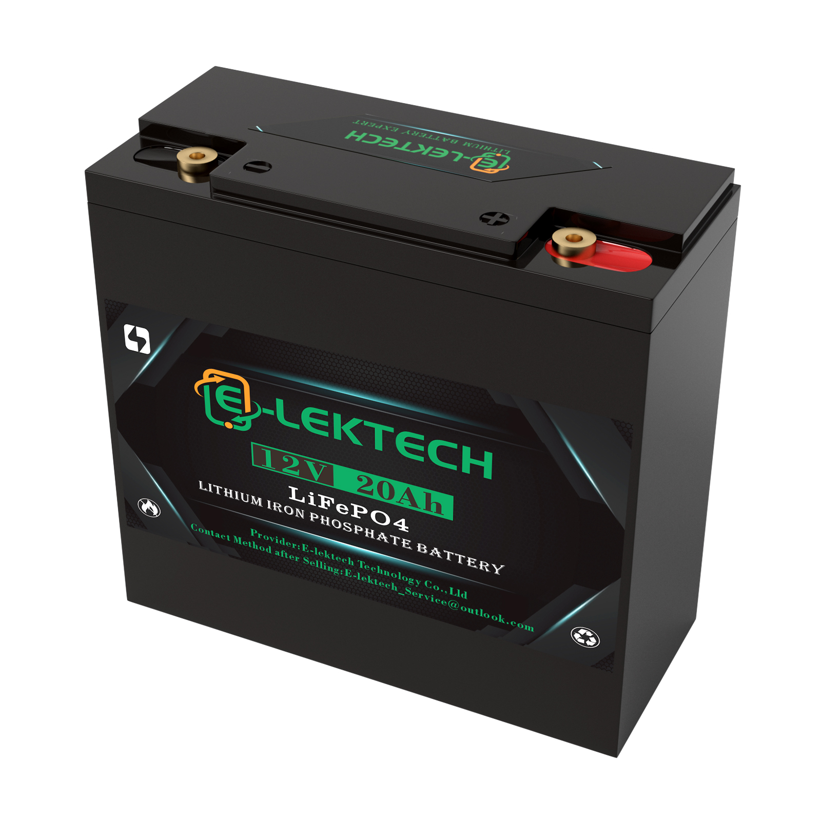 12V 20Ah LiFePO4 Lithium Battery, Built-in 20A BMS, Up to 4000 Deep ...