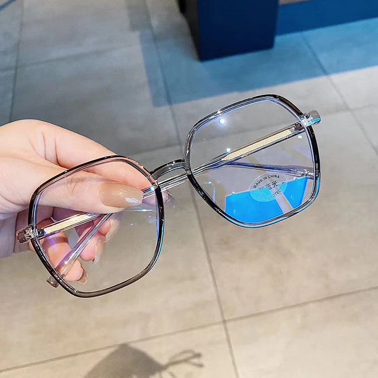Polygon Shape Women Eyeglasses High Quality Blue Light Blocking ...