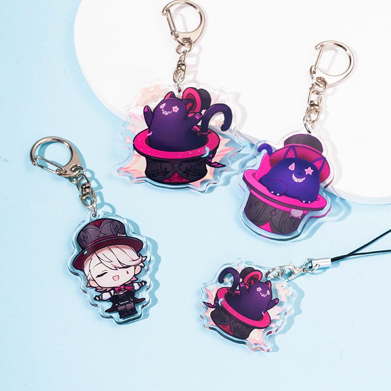 Genshin Impact Focalors Lyney Double-sided Interlayer Acrylic Figure ...