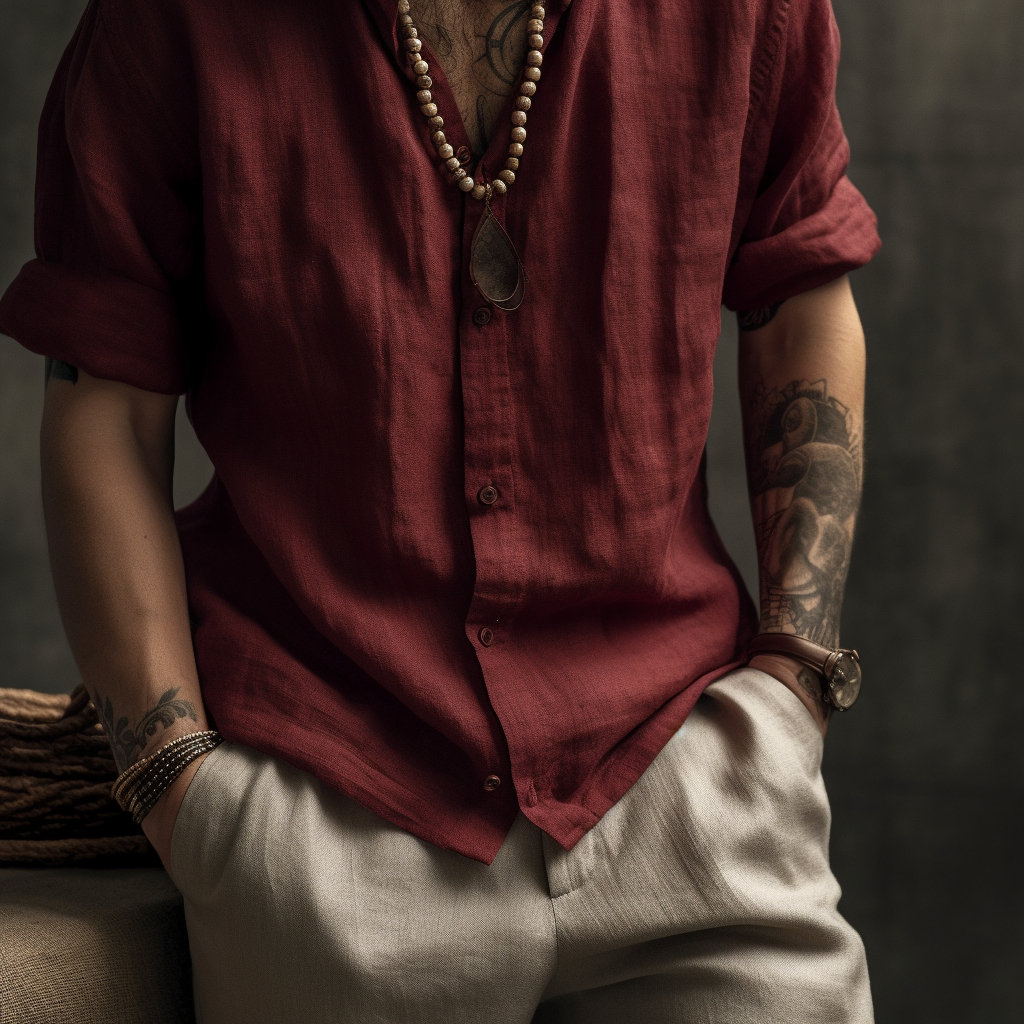 Men's EMBER Linen Shirt