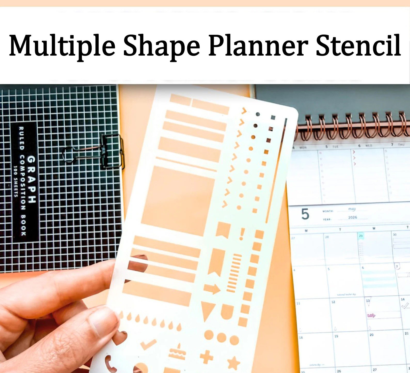 🔥Handmade Calendar Planner Stencil and 2026 Monthly Daily Weekly Study ...