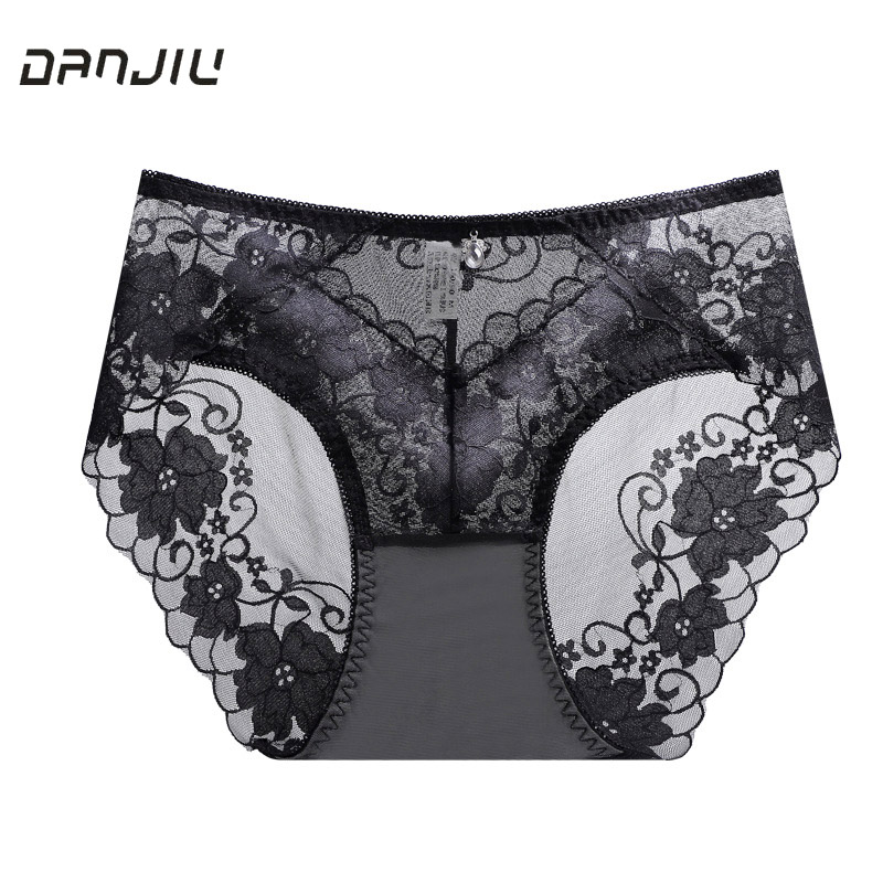 Billionm Women Sexy Hollow Lace Underwear Transparent Elasticity ...