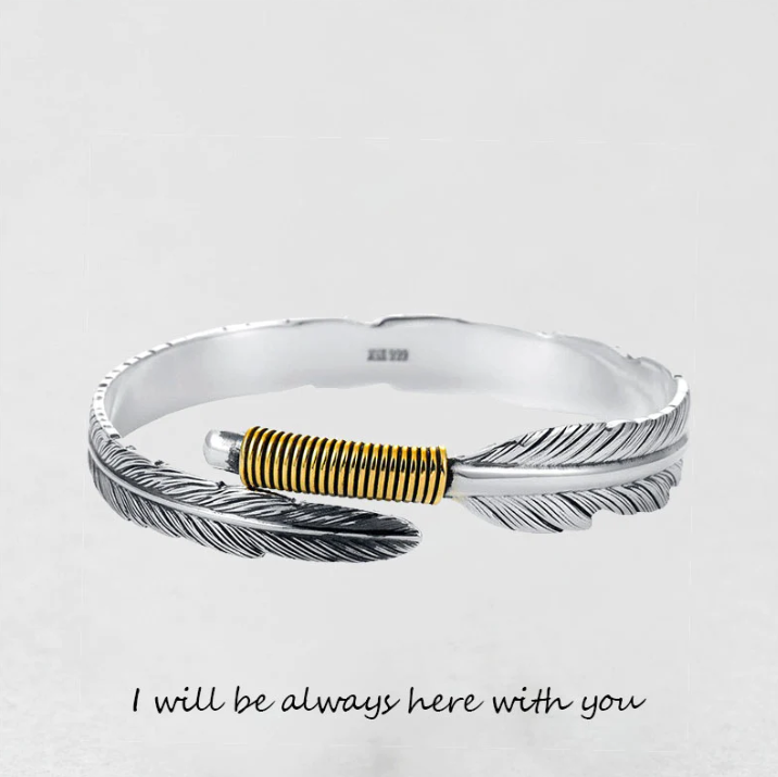 925 Sterling Silver feather Bracelet 925 Sterling Silver feather Bracelet