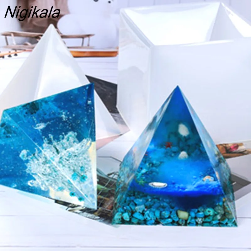Nigikala Large Pyramid Resin Mold Casting Silicone Jewelry Molds Making ...
