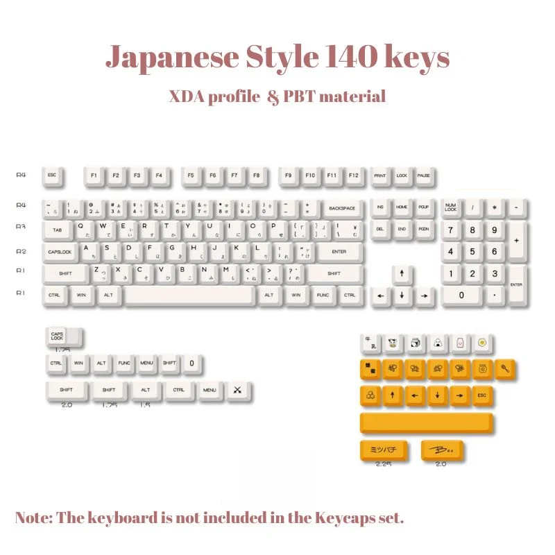 Honey Bee PBT Keycaps