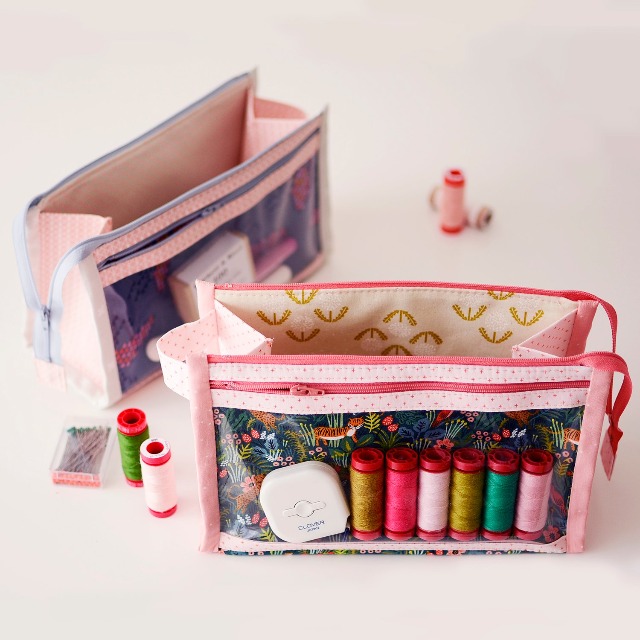 Inside Outside Pouch Sewing Template & Instructions