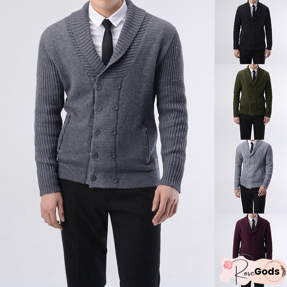 Men's Business Cardigan Sweater