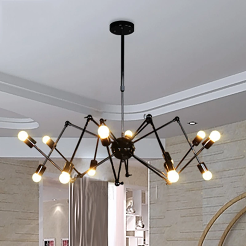 Art Deco Modern Spider Pendant Lights With 6/8/10/12 Heads Adjustable ...