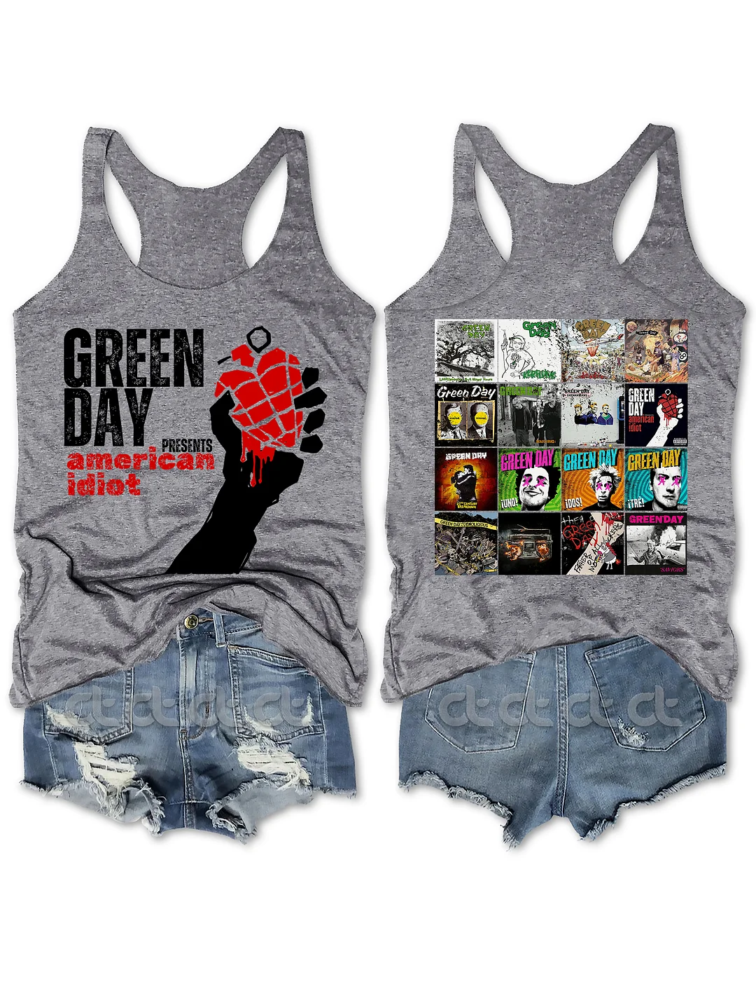 Green Day Album Cover Tank