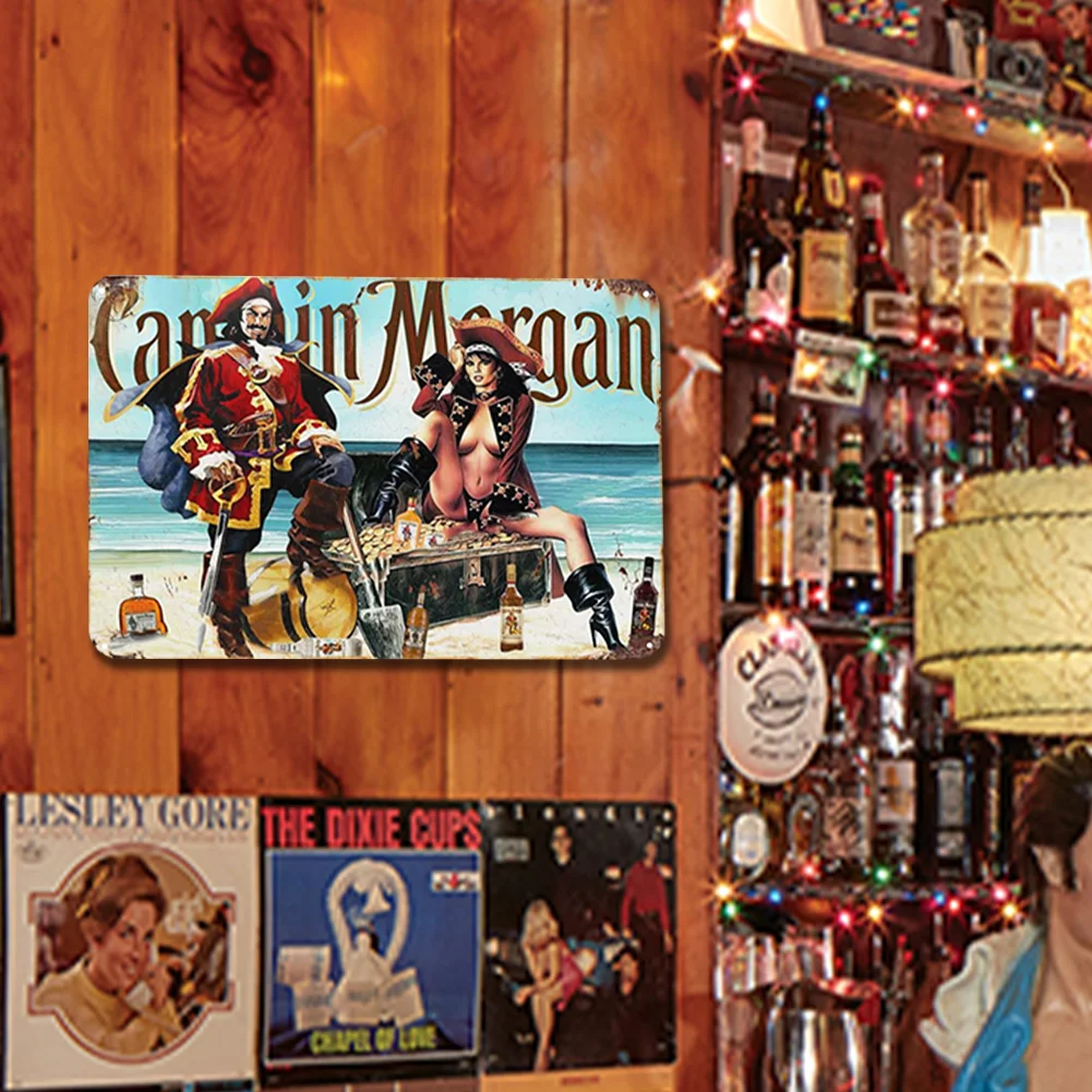 Captain & Lady Morgan - Metal Tin Signs(8*12Inch/12*16Inch)
