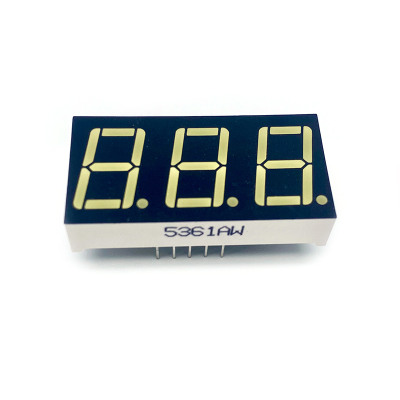 0.5 inch 3 Digits 7 Segment Led Display 37.6*19.0*8mm