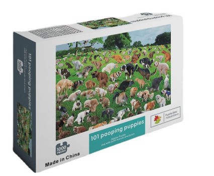 Pooping Dog Jigsaw Puzzle 1000 Piece🐶🐕