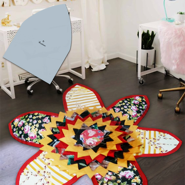 Patchwork Petal Rugt Template