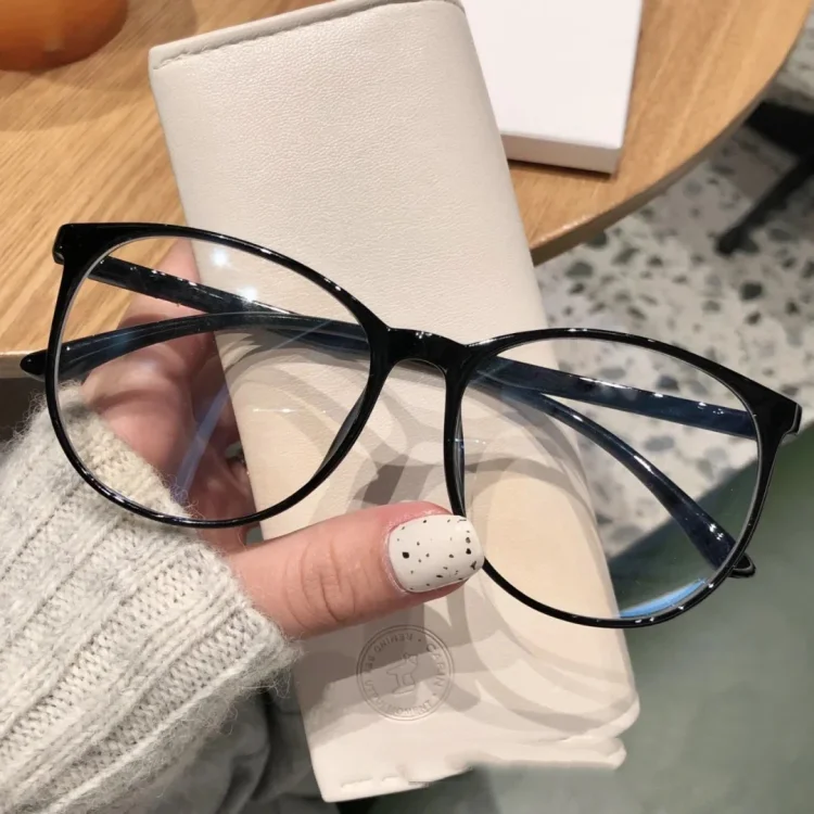 Unisex Optical Spectacle Eyeglasses New Big Frame Anti-blue Light Near ...