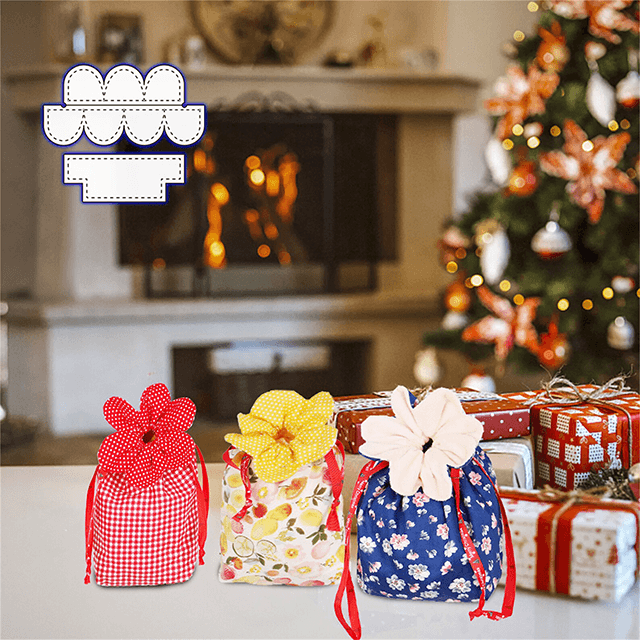 DIY Lucky Flower Pouch Templates