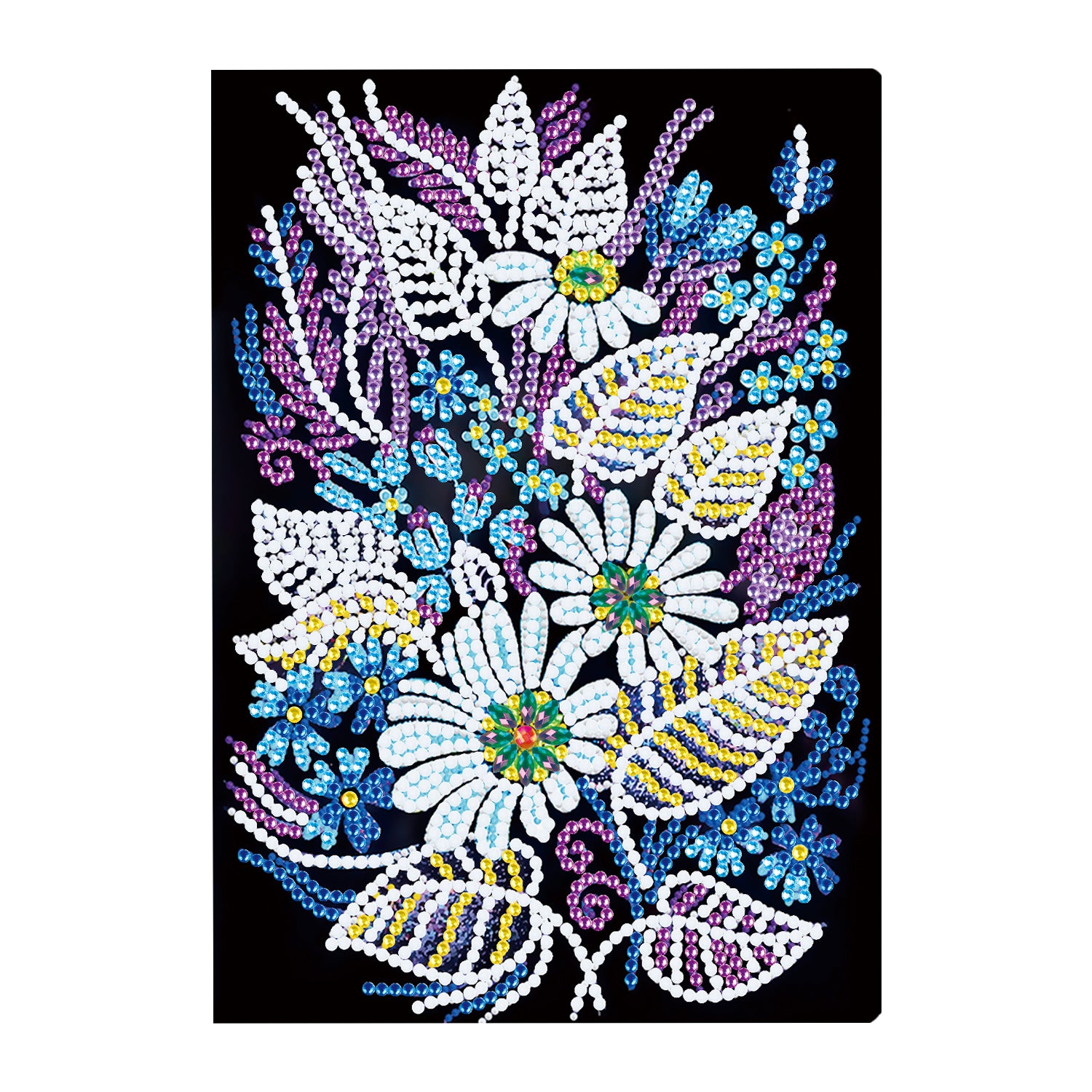 A5 5D Notebook DIY Special Shape Rhinestone Diary Book | Flower