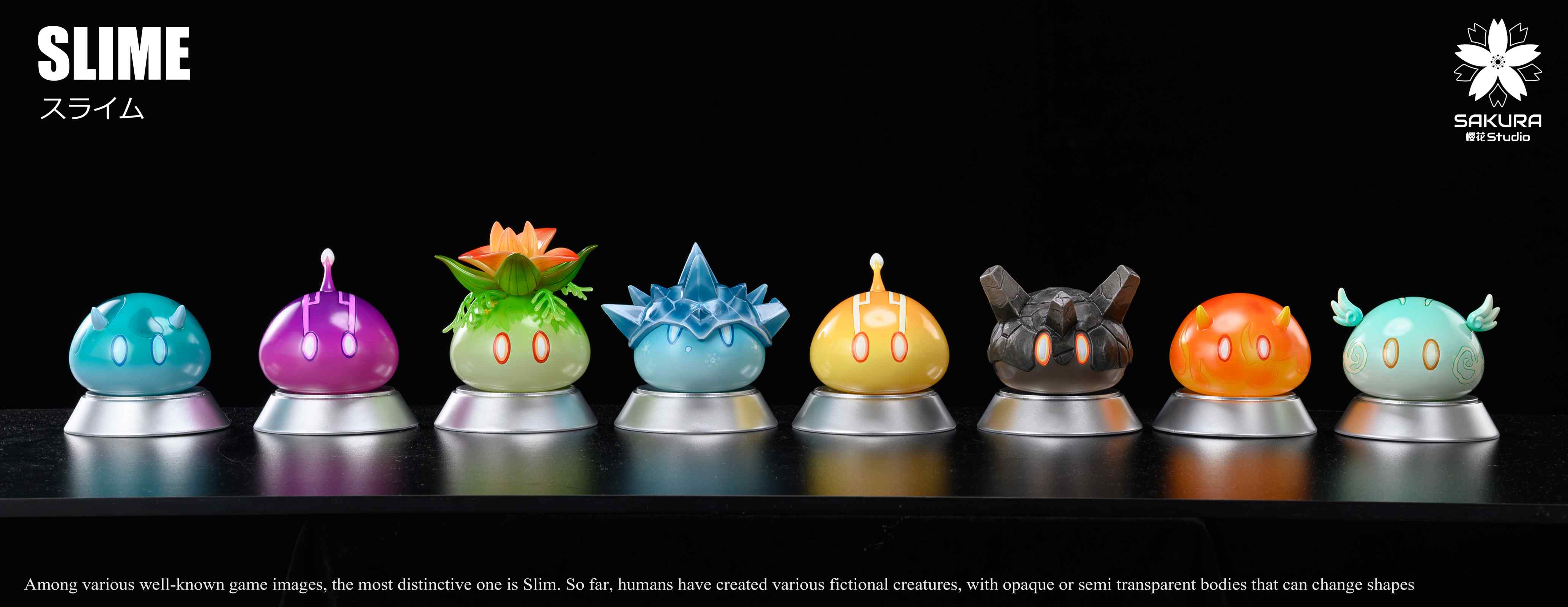 Seven Elements Slime with LED - Genshin Impact Resin Statue - YingHua ...