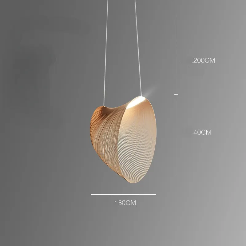 Arturest Creative Design Wooden Pendant Lamp Shade for Dining Room