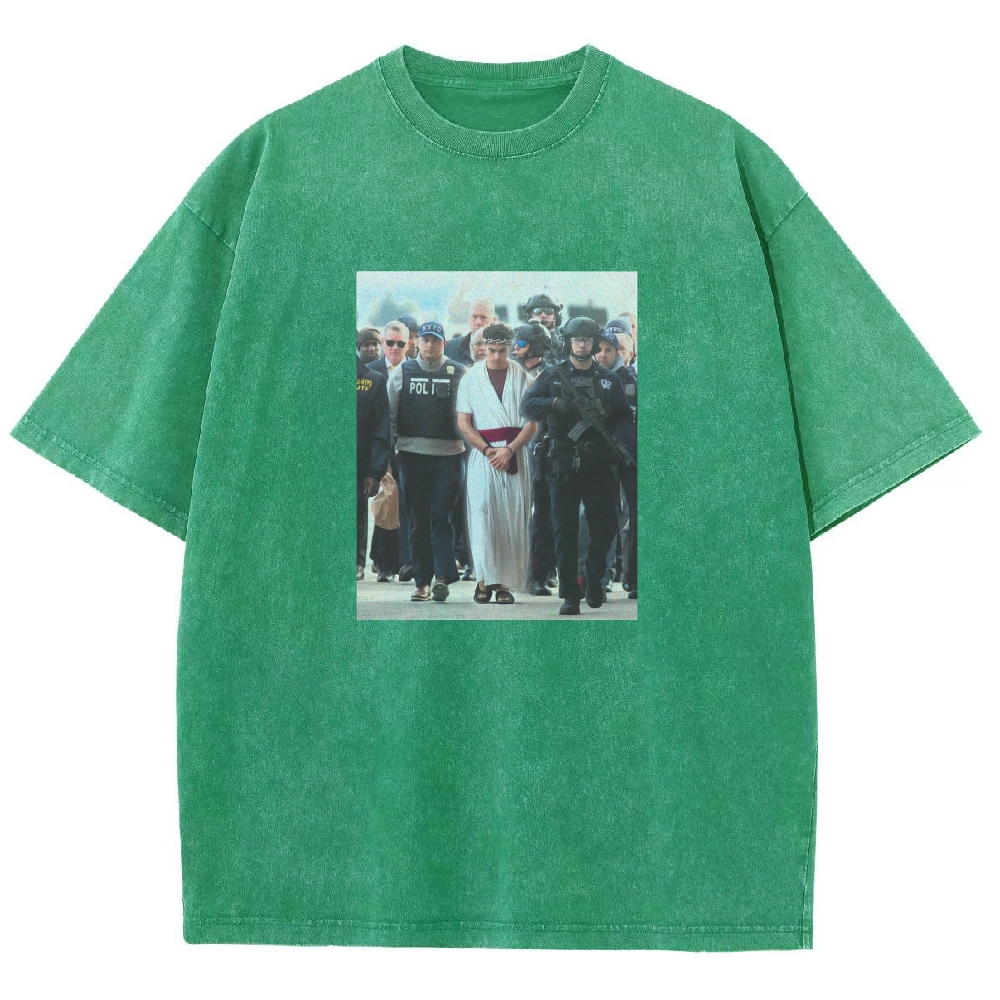 Luigi Christ Unisex Fit Washed T-Shirt