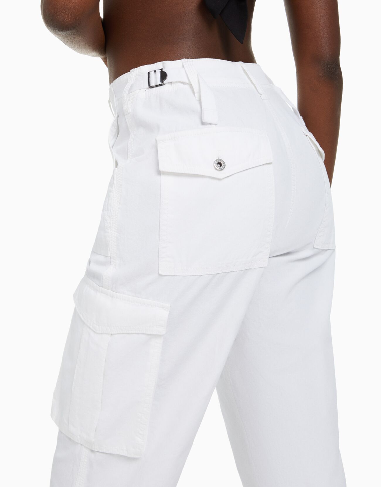 Adjustable Straight Fit Cargo Pants