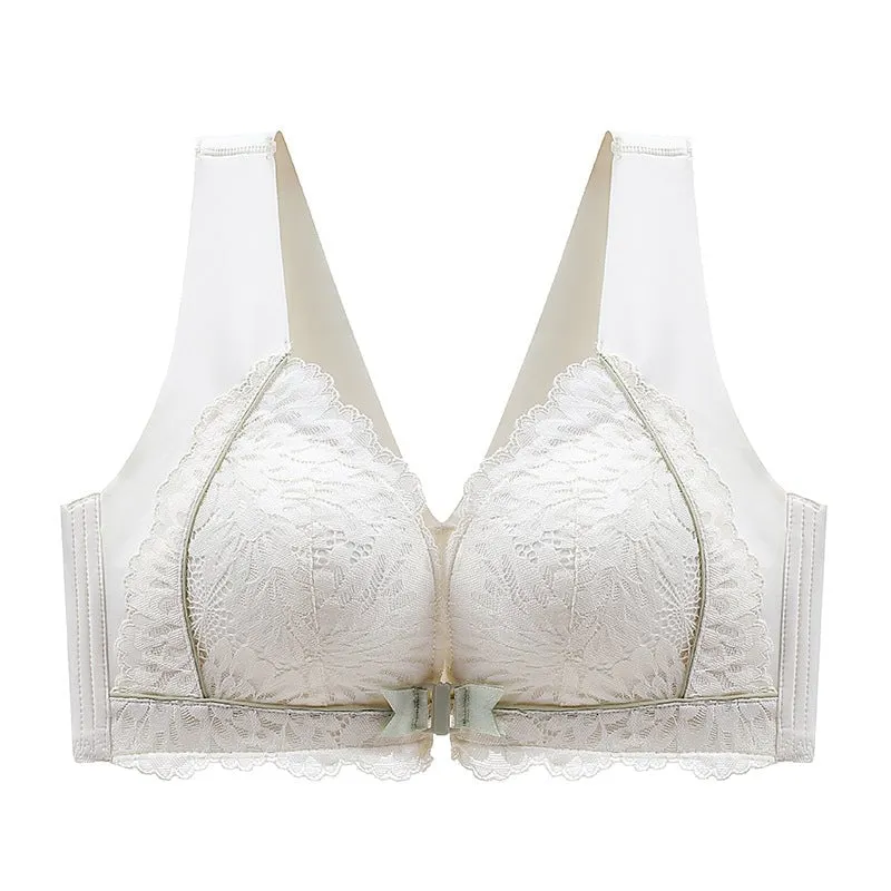 📦Lace women's bra with front closure and anti-relaxation design🎄