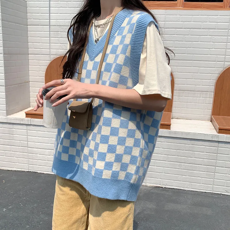 VINTAGE CHECKERBOARD SWEATER VEST