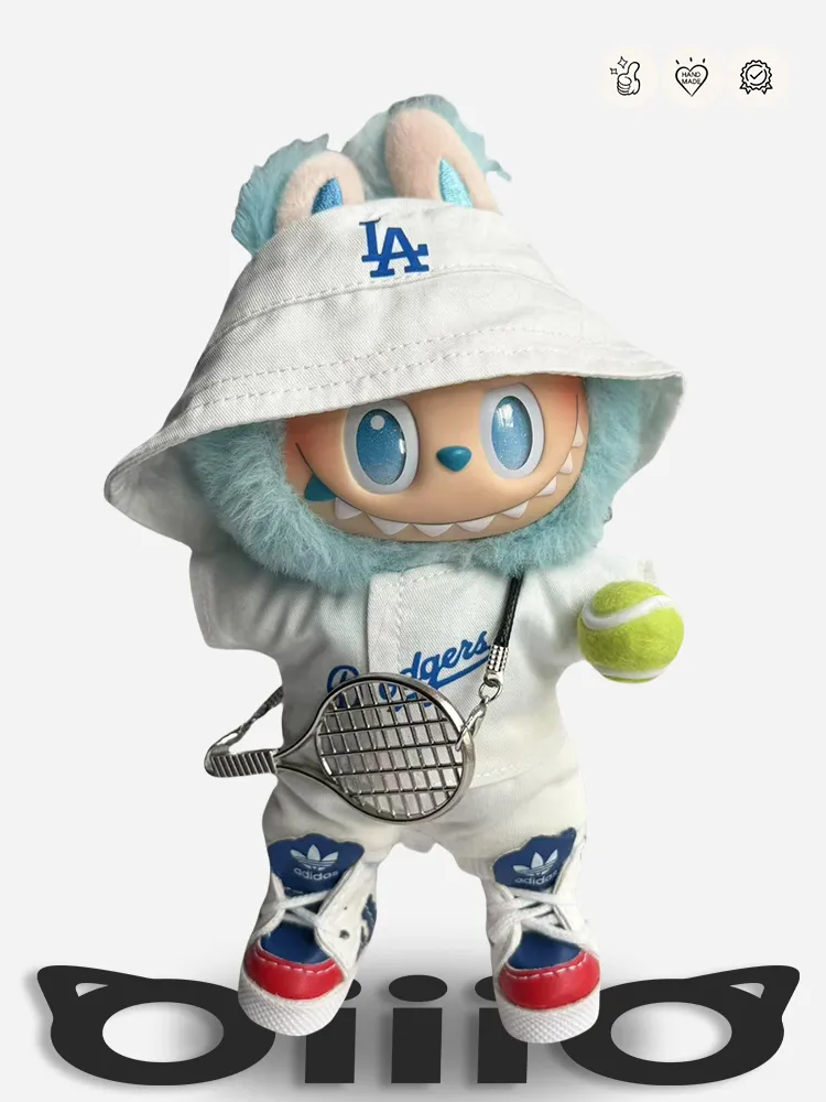 LABUBU Clothes LA Dodgers Tennis Outfit