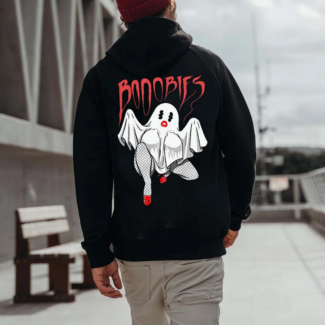 Booobies Printed Men's Hoodie