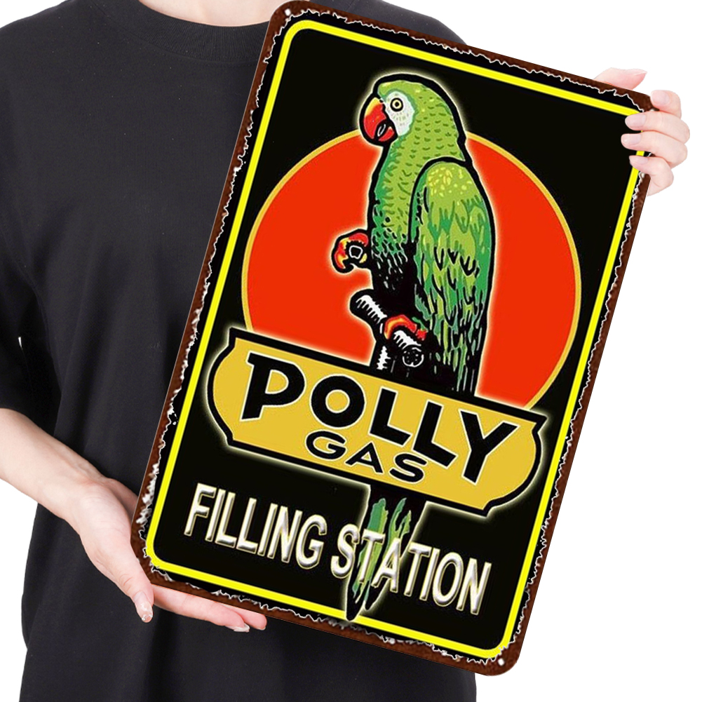 [Big Size]Polly Gas - Metal Tin Signs(12*16Inch) - Garage
