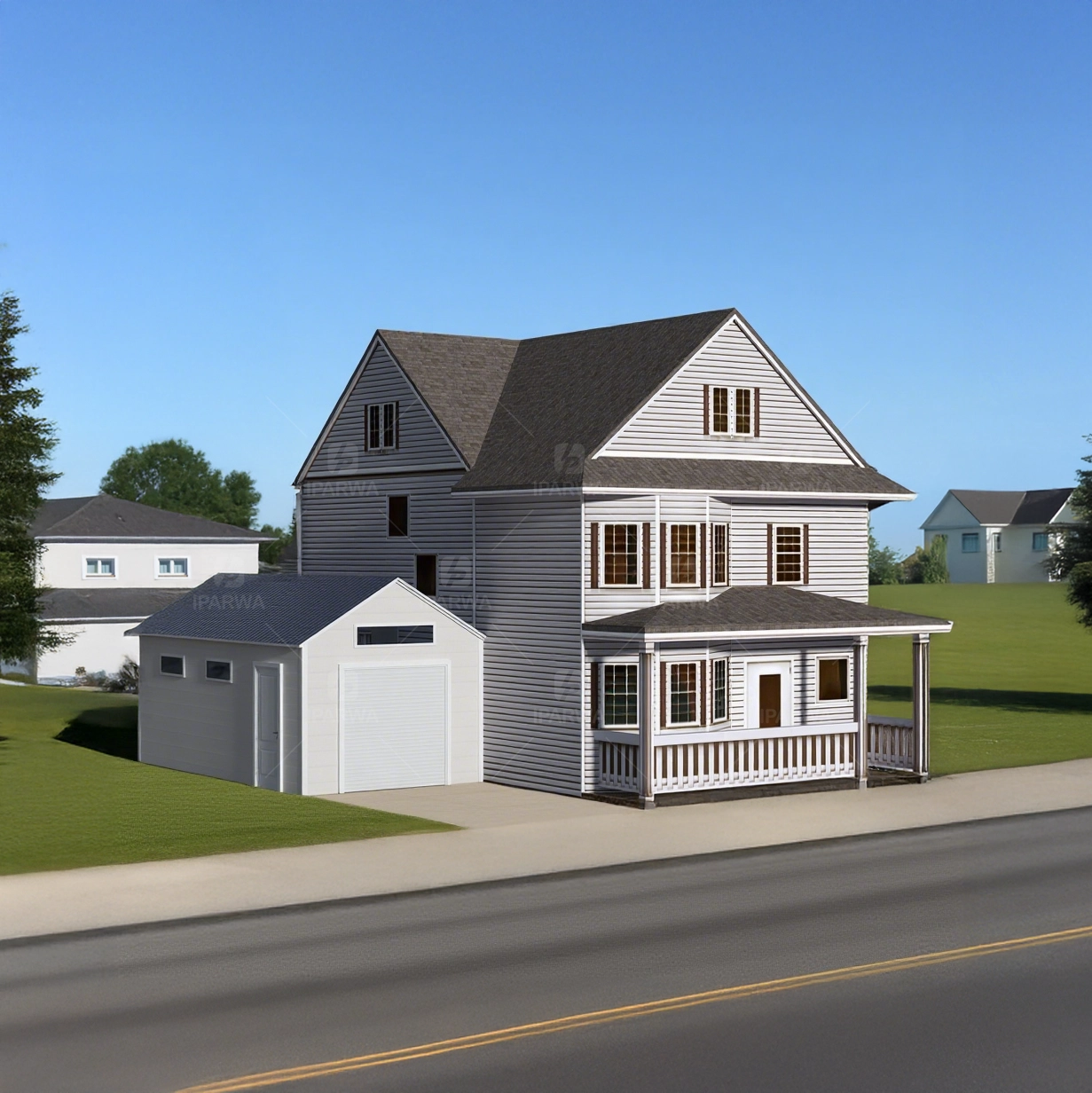 IPARWA Detached ADU Accessory Dwelling Unit Prefab House Garage Warehouse