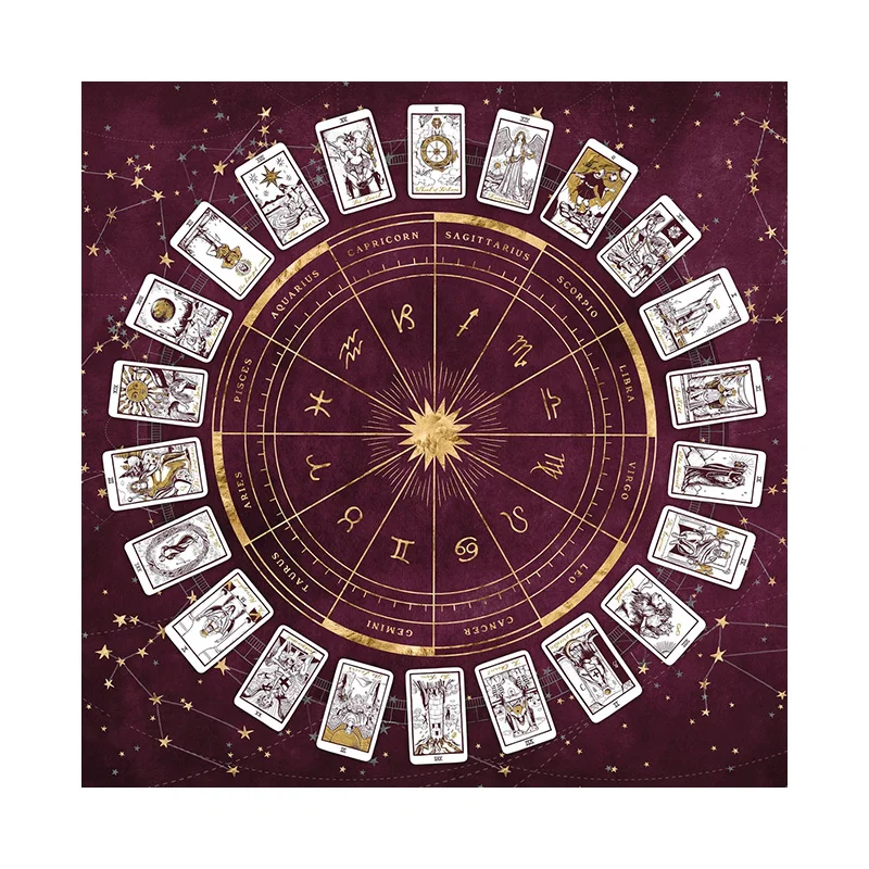Nigikala tablecloth Witchy Dorm Decor Altar Cloth Zodiac divination ...