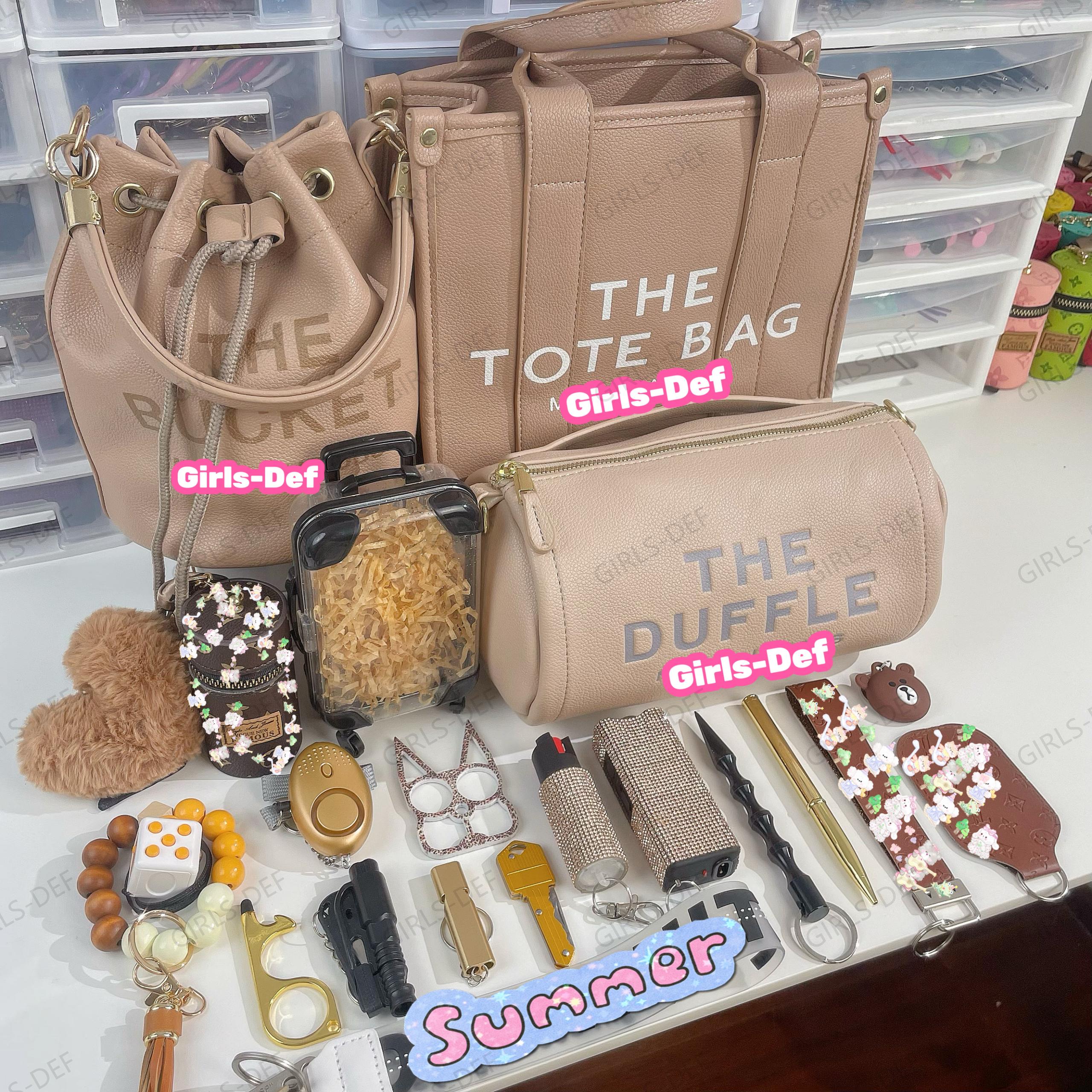 (KHAKI/CARAMEL) TOTE Bag and EVERYTHING MJ Fashion Bags self defense ...