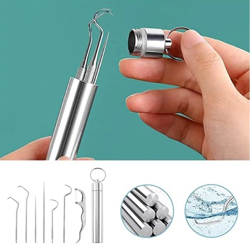 Stainless Steel Toothpick Set buy 2 free shipping